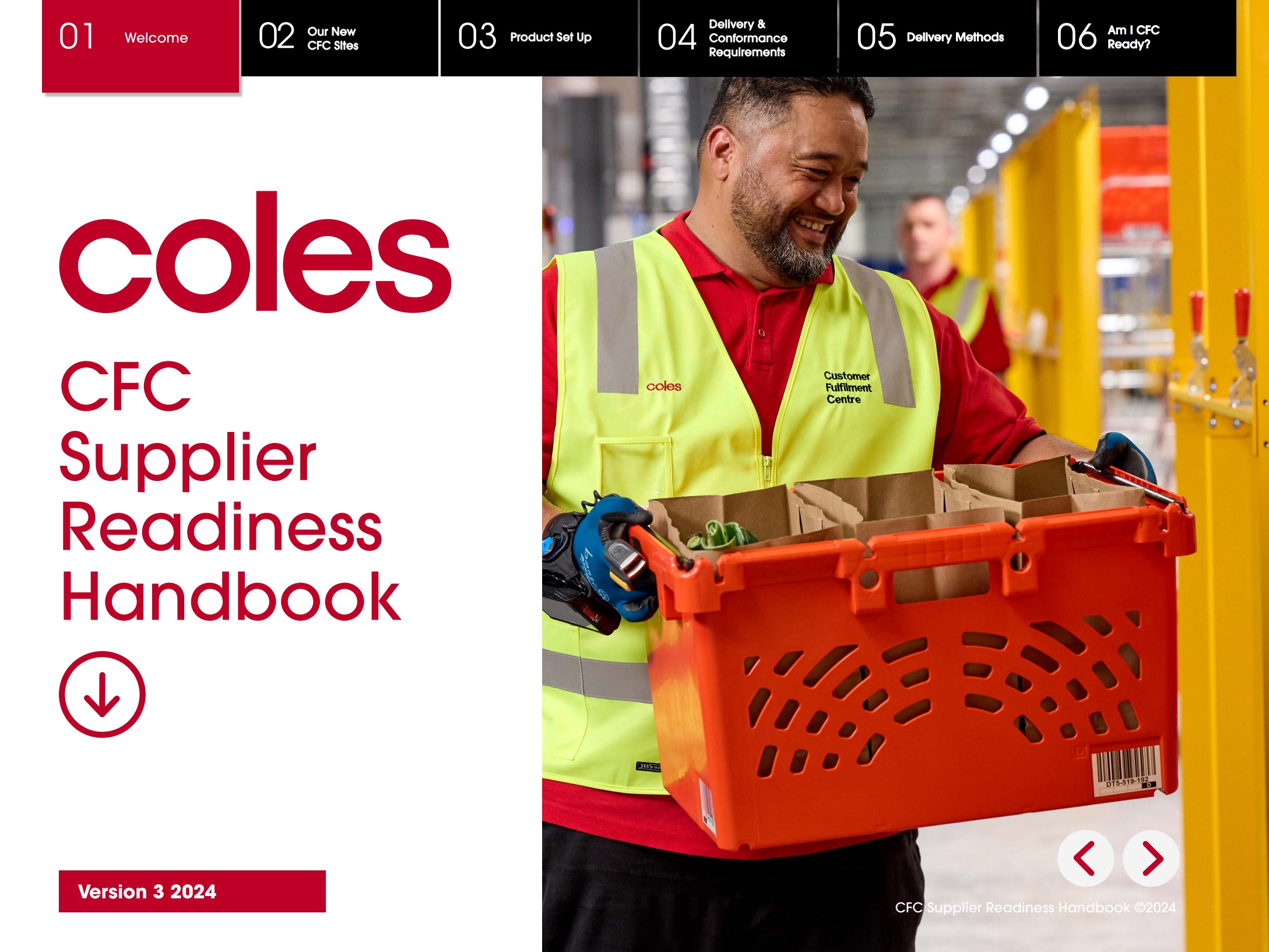CFC Supplier Readiness Handbook | coles supplier central